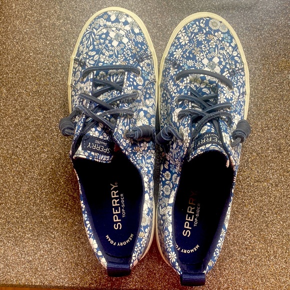 Sperry | Shoes | New Sperry Crest Vibe Floral Navy Shoes | Poshmark